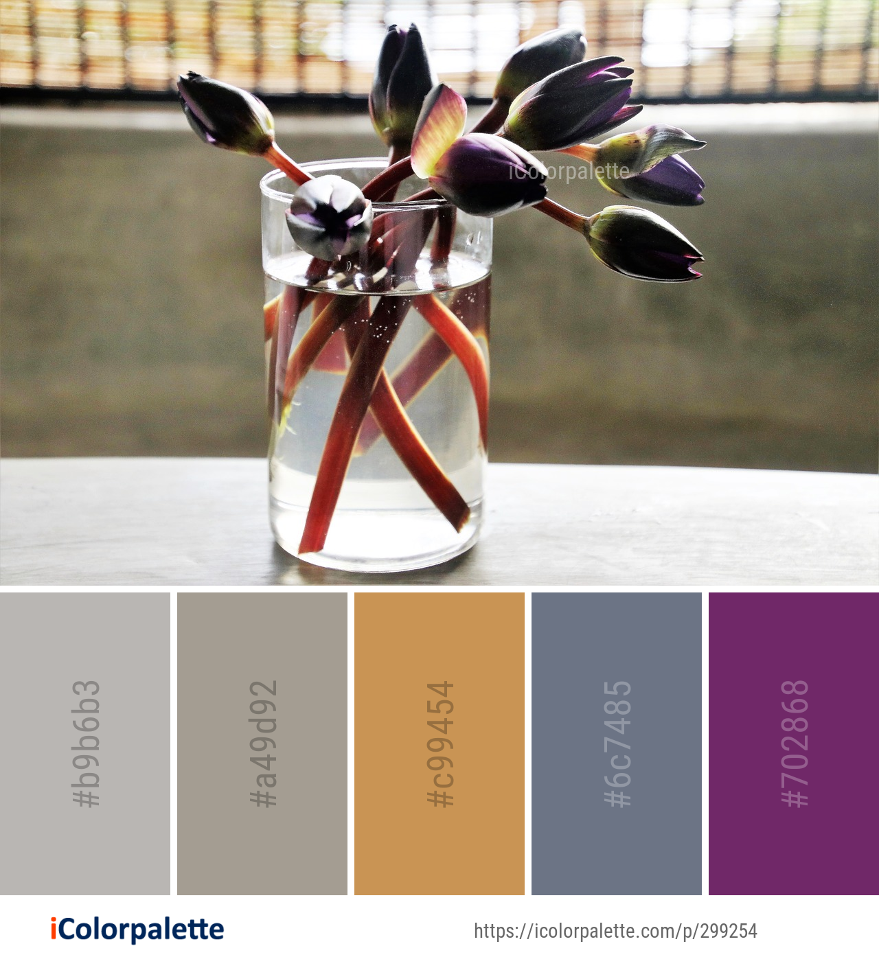 Color Palette Ideas from Tableware Flower Vase Image | iColorpalette