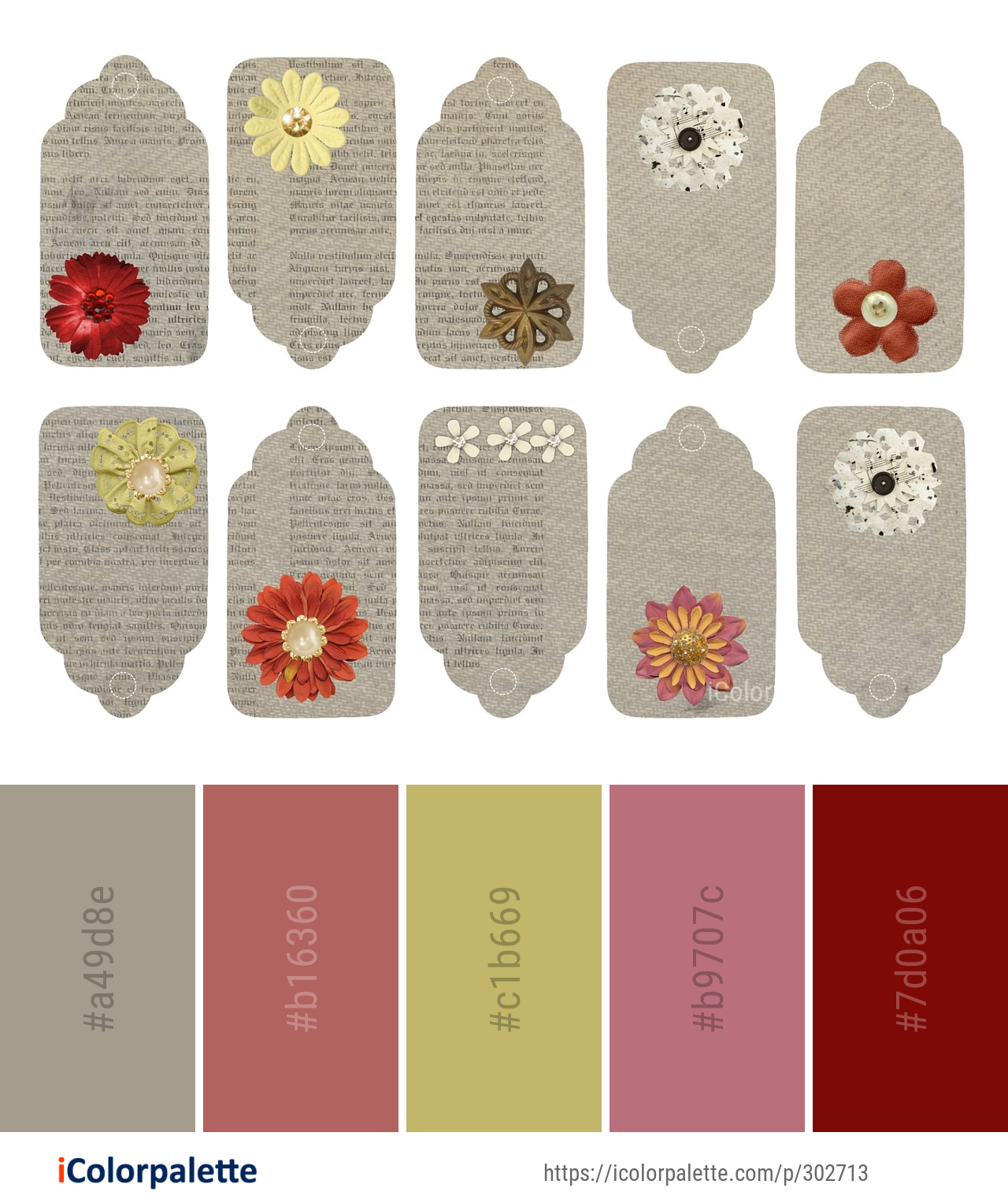 Color Palette Ideas from Design Font Pattern Image | iColorpalette