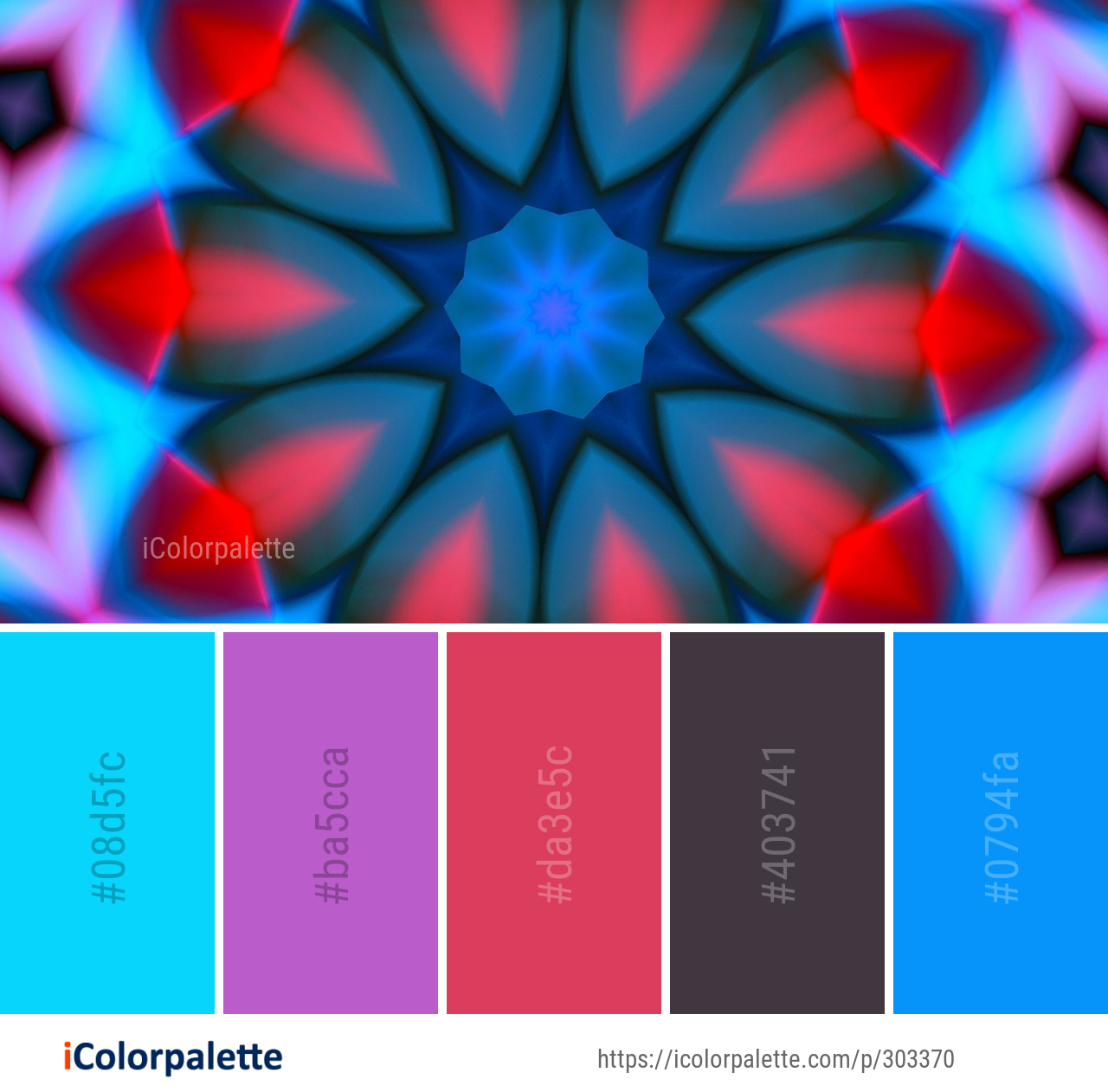 6 Kaleidoscope Color Palette ideas in 2025 | iColorpalette