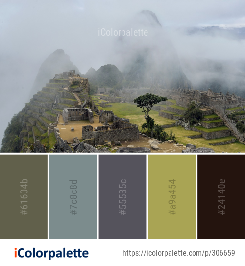 Color Palette Ideas from Mountainous Landforms Mountain Cloud Image ...