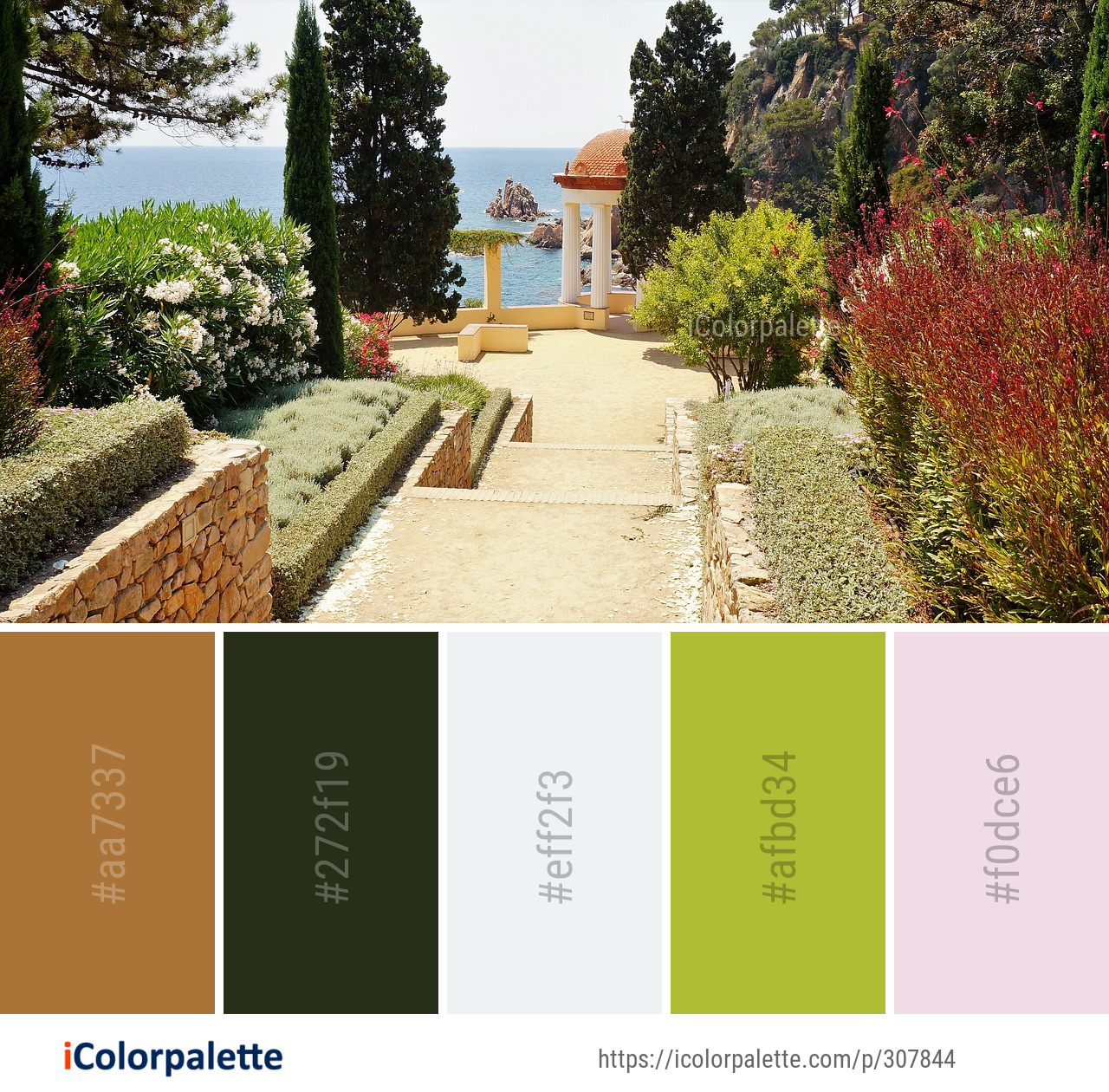 Color Palette Ideas from Property Garden Wall Image | iColorpalette