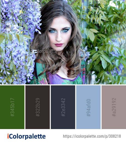 Color Palette Ideas from Beauty Flower Purple Image | iColorpalette