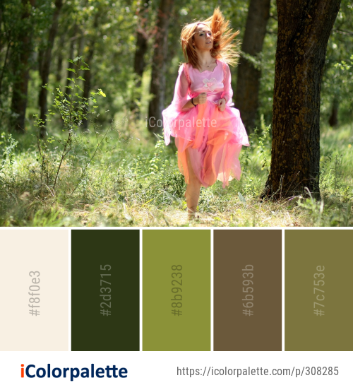 Color Palette Ideas from Nature Pink Tree Image | iColorpalette