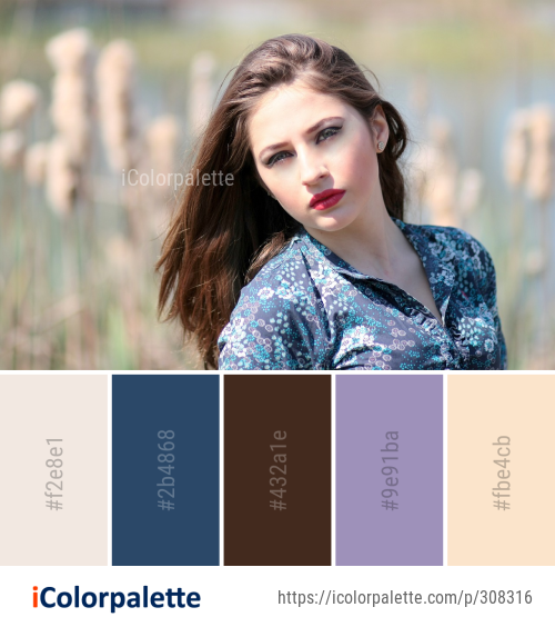 Color Palette Ideas from Hair Beauty Girl Image | iColorpalette