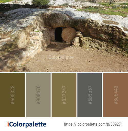 Color Palette Ideas from Rock Archaeological Site Formation Image ...