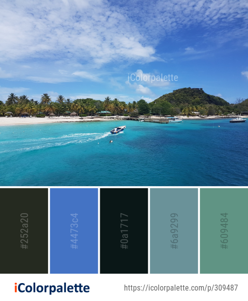 Color Palette Ideas from Sea Blue Coastal And Oceanic Landforms Image ...
