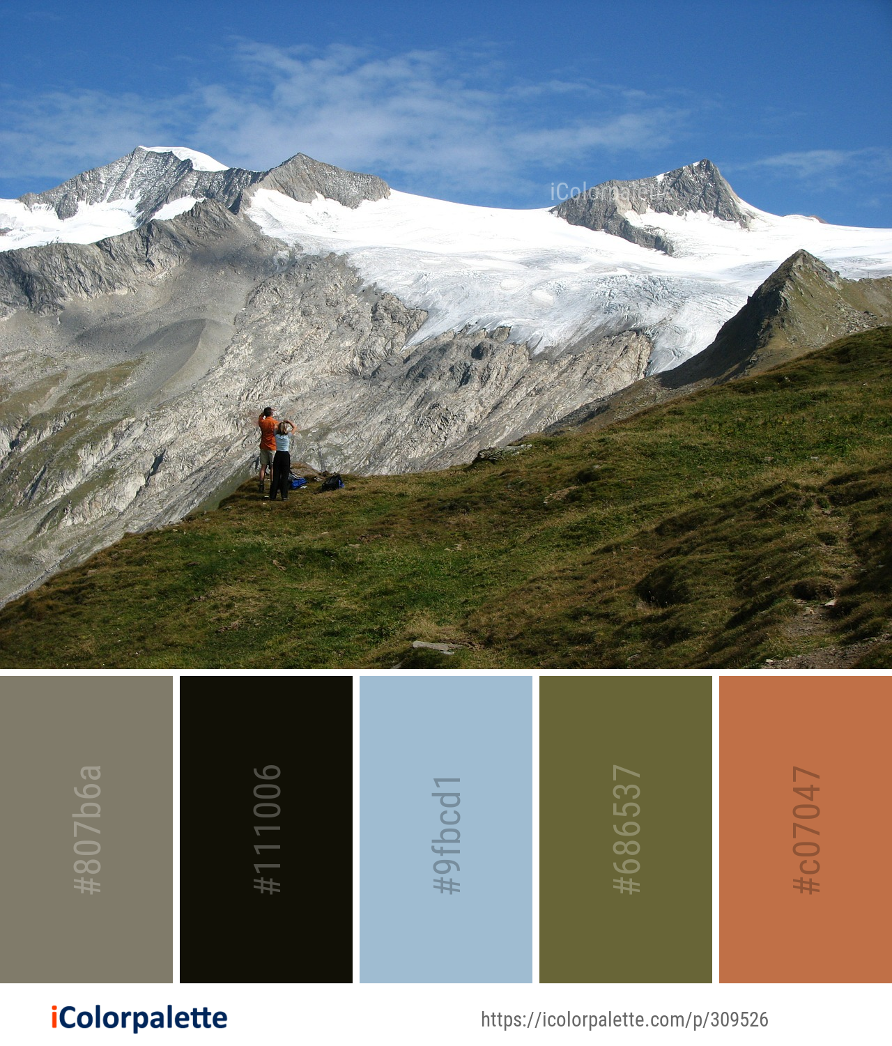 Color Palette Ideas from Mountainous Landforms Mountain Range Image ...