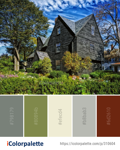Color Palette Ideas from Home Nature House Image | iColorpalette