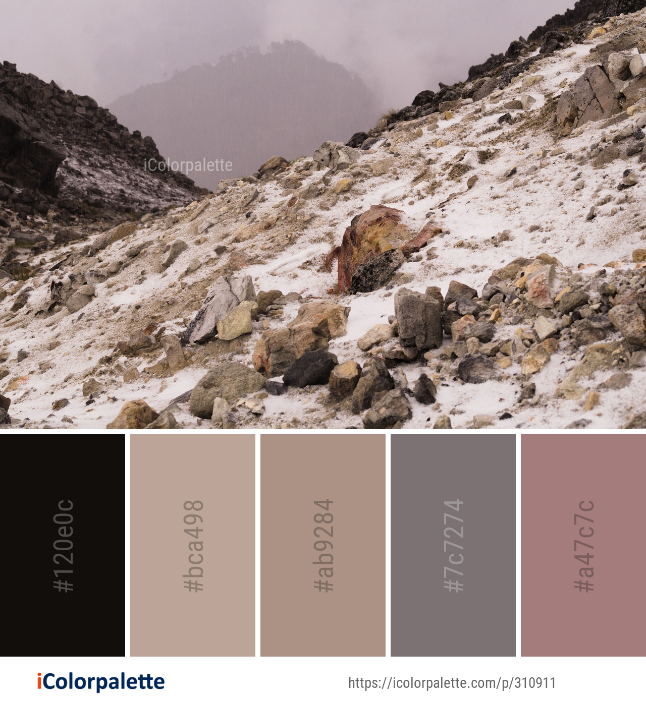 Color Palette Ideas from Mountainous Landforms Mountain Geological ...