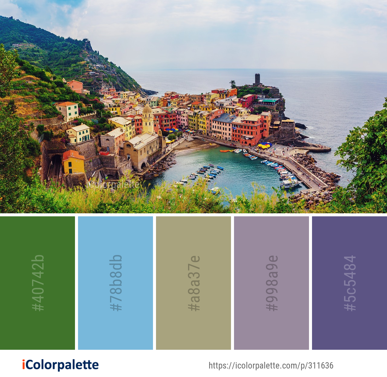 Color Palette Ideas from Coast Water Sky Image | iColorpalette