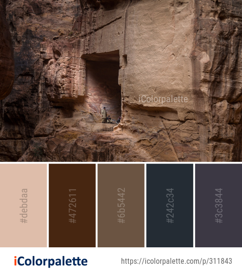 Color Palette Ideas from Ruins Rock Ancient History Image | iColorpalette