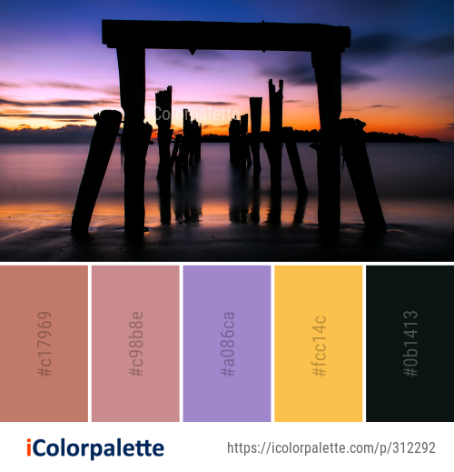 75 Sunset Color Schemes | Curated collection of Color Palettes