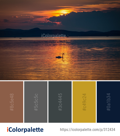 75 Sunset Color Schemes | Curated collection of Color Palettes