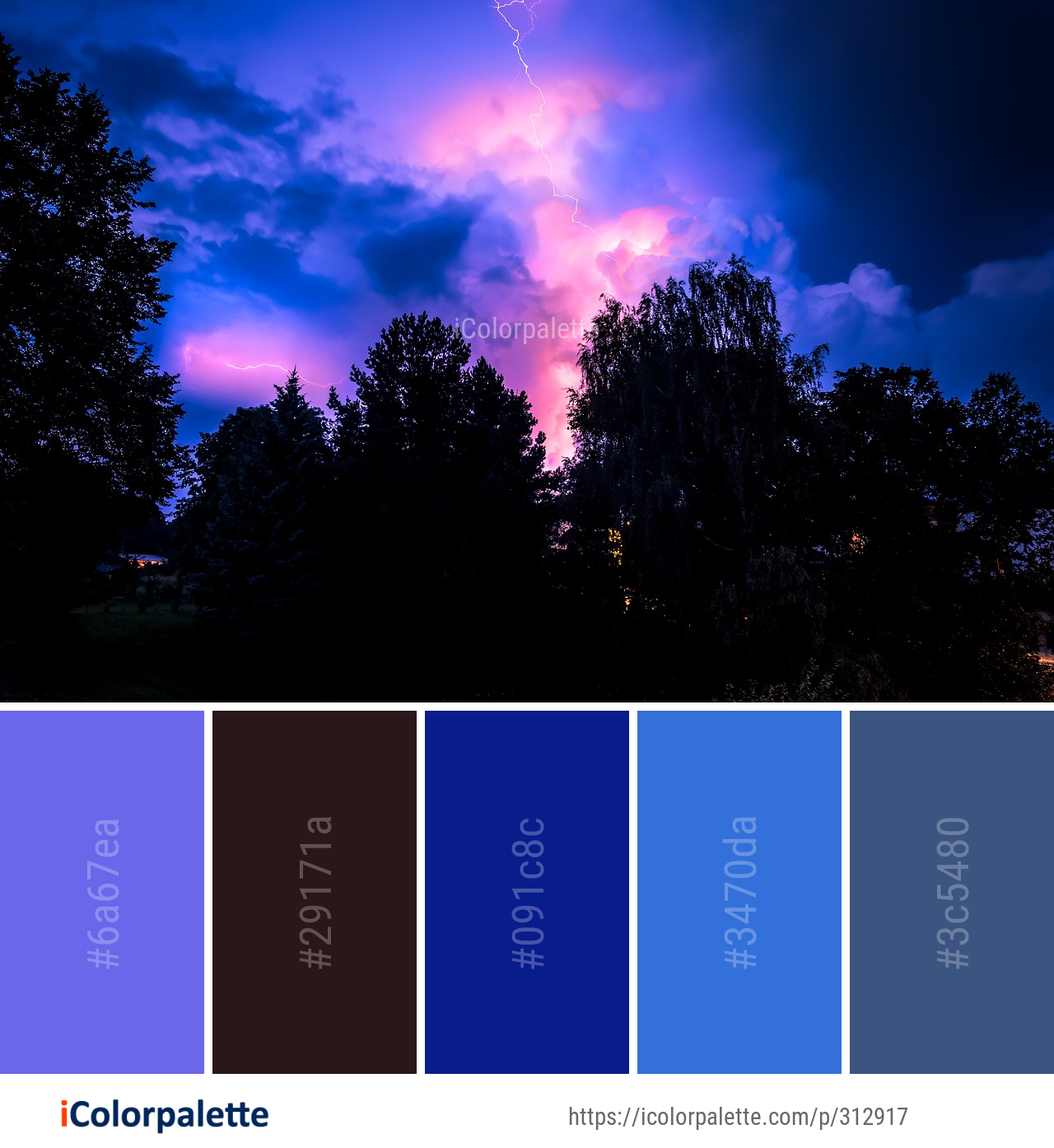 Color Palette Ideas from Sky Cloud Nature Image | iColorpalette