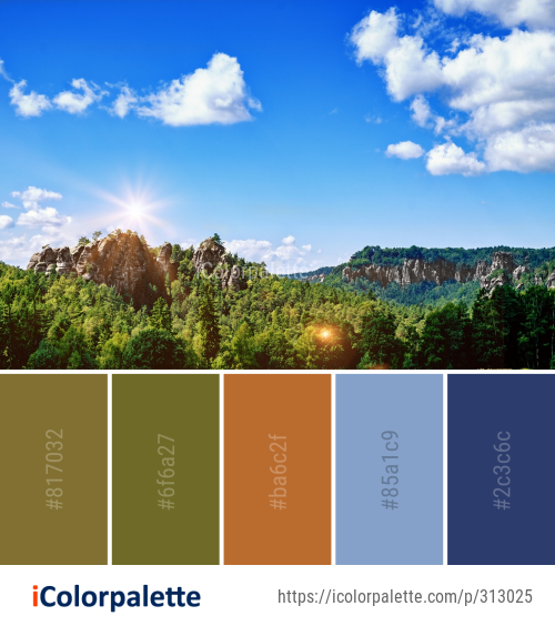 Color Palette Ideas from Sky Nature Cloud Image – iColorpalette