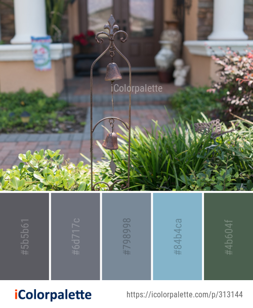 Color Palette Ideas from Plant Flower Garden Image | iColorpalette