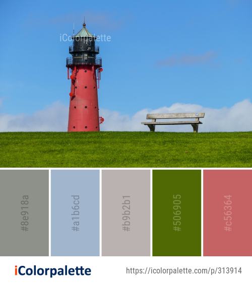 Color Palette Ideas from Lighthouse Tower Beacon Image | iColorpalette