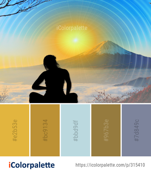 Color Palette Ideas from Sky Morning Sunrise Image | iColorpalette