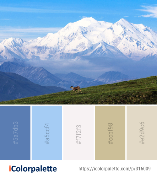 Color Palette Ideas from Mountainous Landforms Mountain Range Image ...