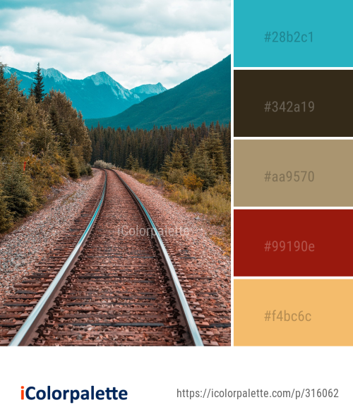 Color Palette Ideas from Track Transport Sky Image | iColorpalette