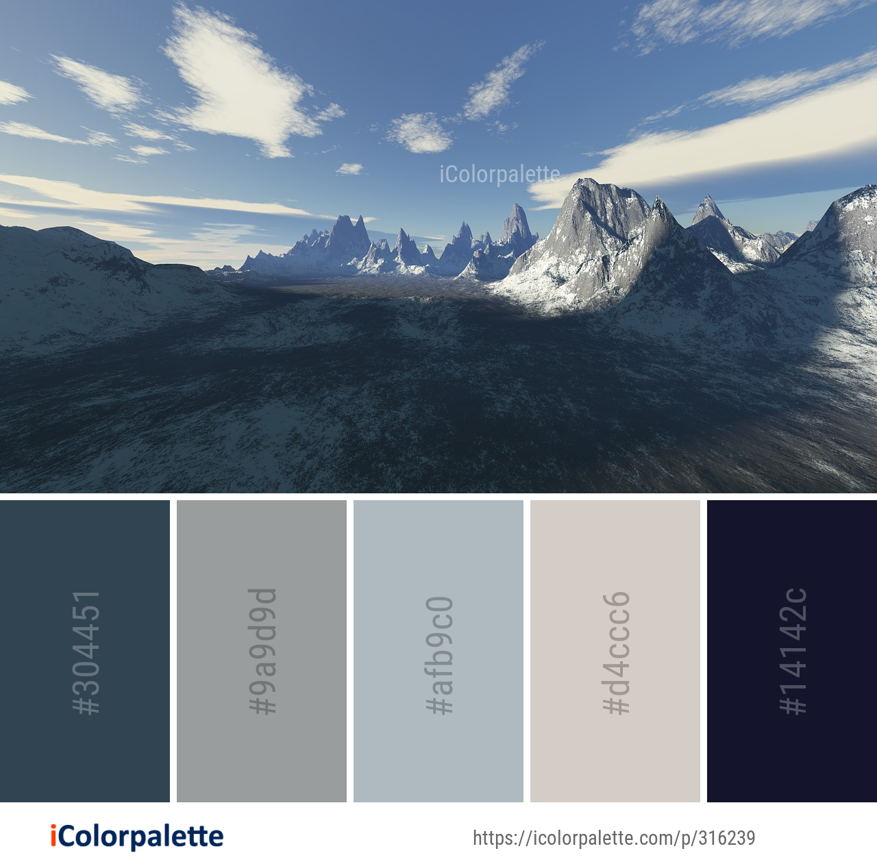 Color Palette Ideas from Mountainous Landforms Sky Mountain Range Image ...