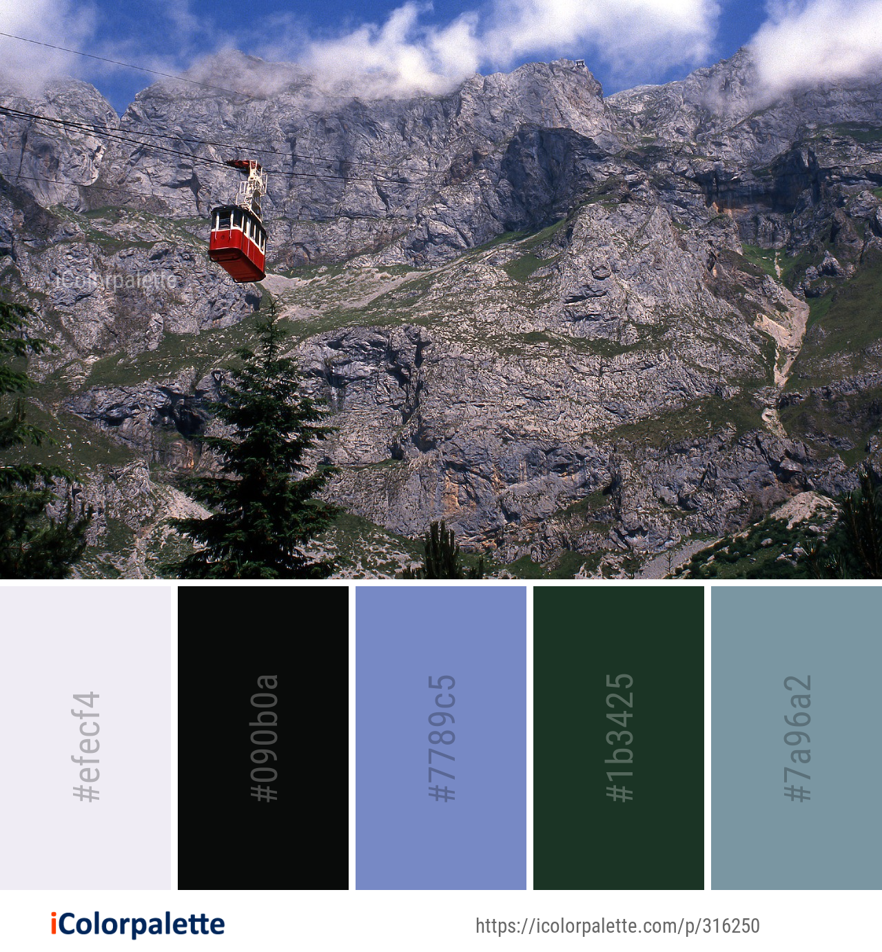Color Palette Ideas from Mountainous Landforms Mountain Range Image ...