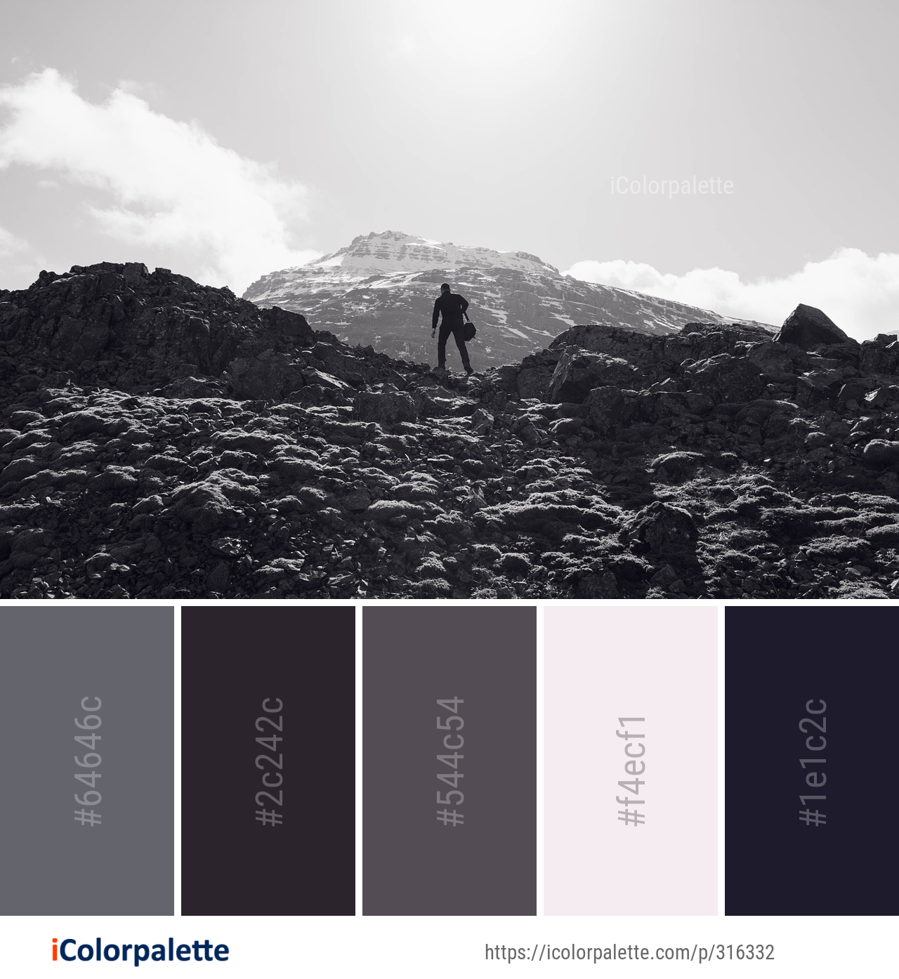 Color Palette Ideas from Mountainous Landforms Mountain Sky Image ...