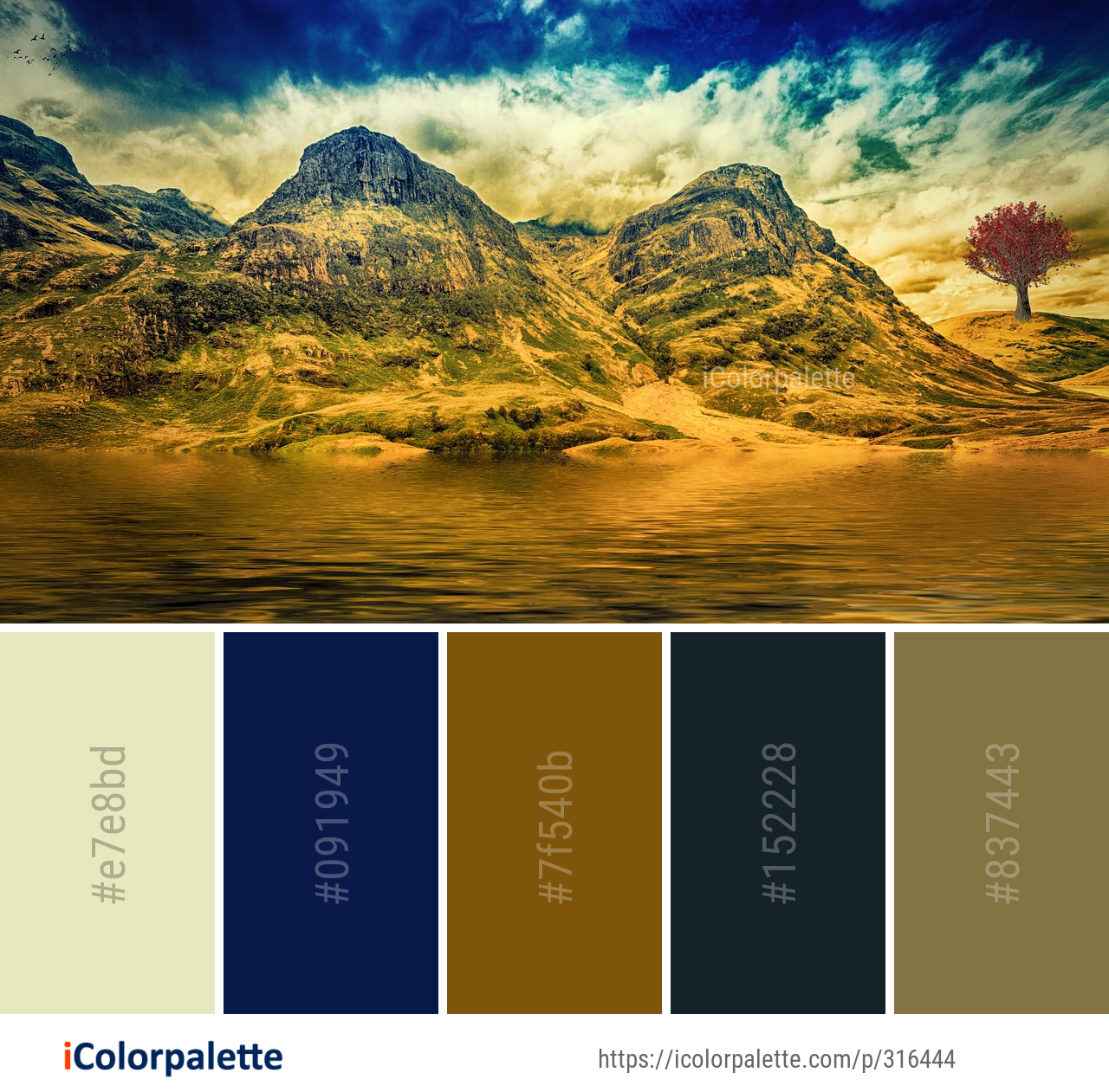 Color Palette Ideas from Nature Sky Mountainous Landforms Image ...