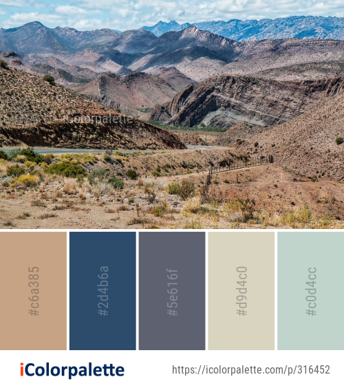 Color Palette Ideas from Mountainous Landforms Wilderness Mountain ...