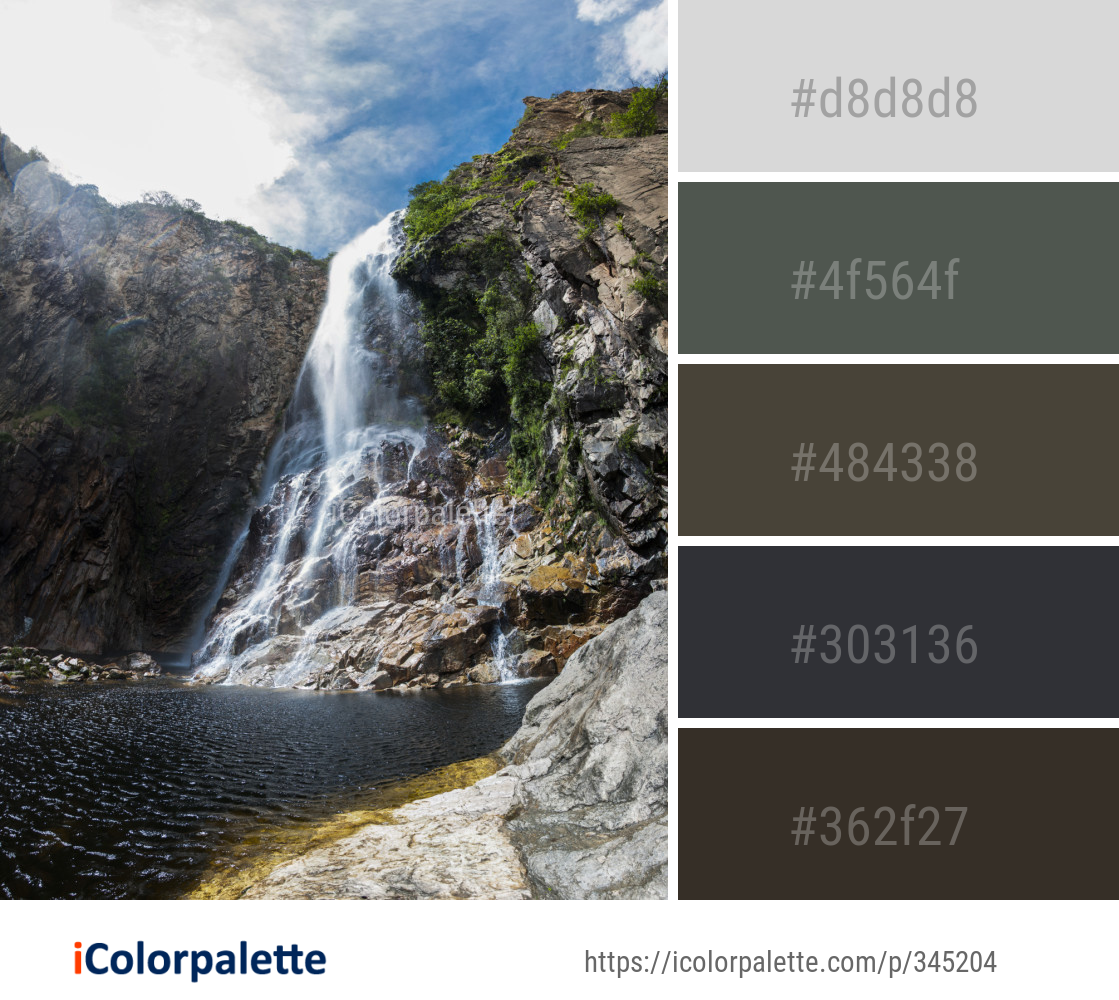 Color Palette Ideas from Waterfall Body Of Water Nature Reserve Image ...