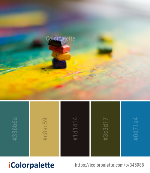 Color Palette Ideas from Yellow Macro Photography Close Up Image ...