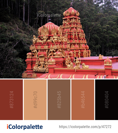 10+ Hindu Temple Color Palette ideas in 2026 | iColorPalette