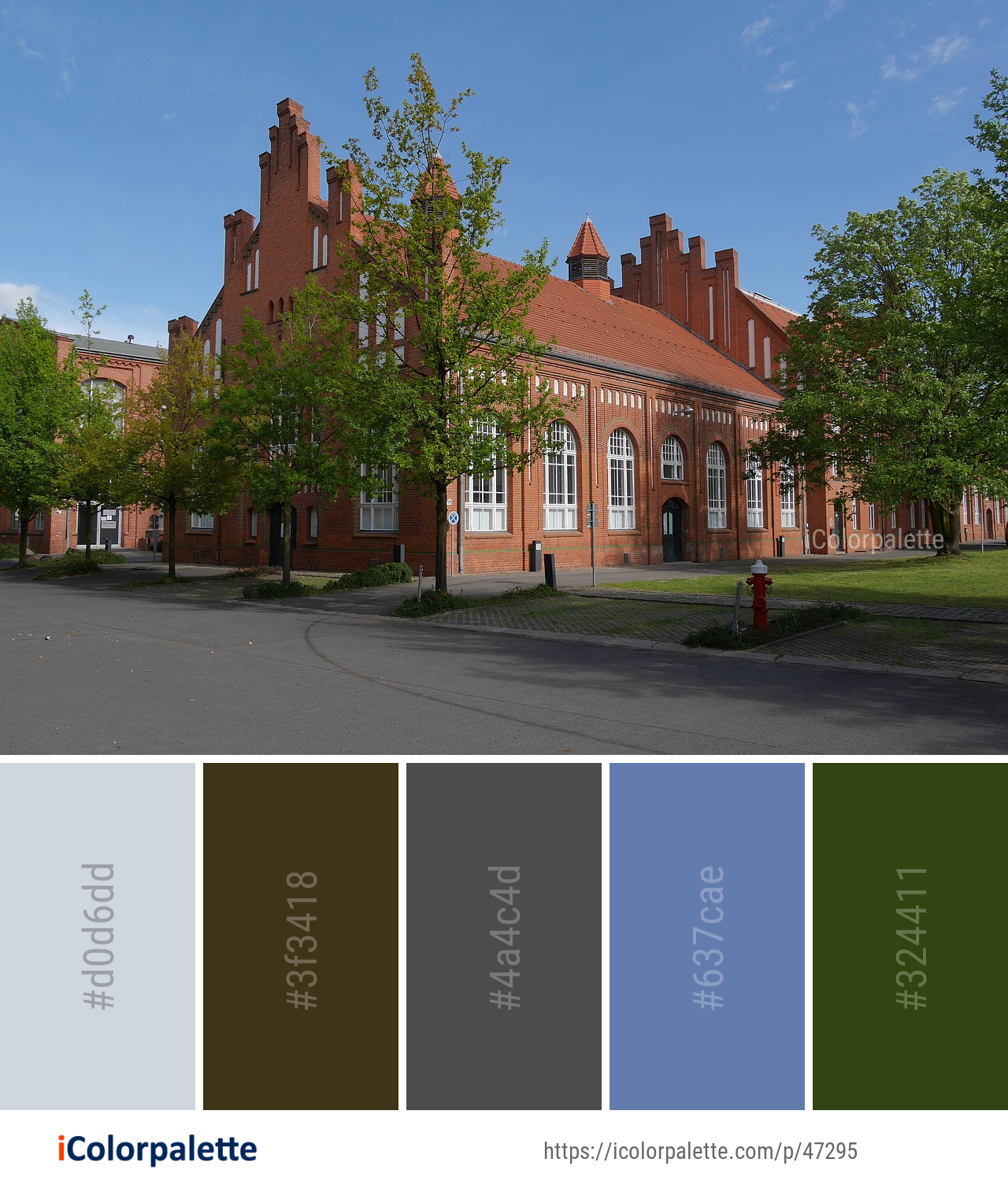 Color Palette Ideas from Landmark House Town Image | iColorpalette