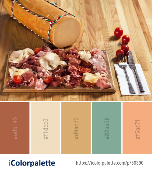 Color Palette Ideas from Meat Food Cuisine Image | iColorpalette