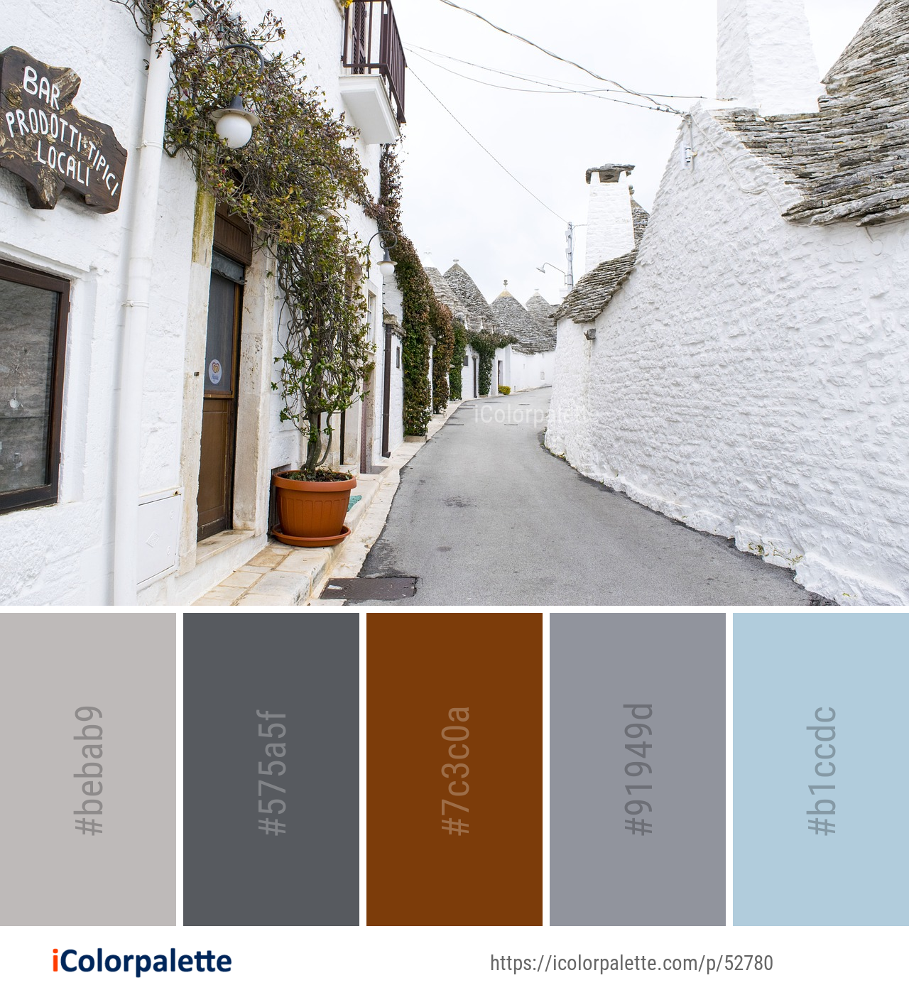 Color Palette Ideas from Snow Winter Town Image | iColorpalette