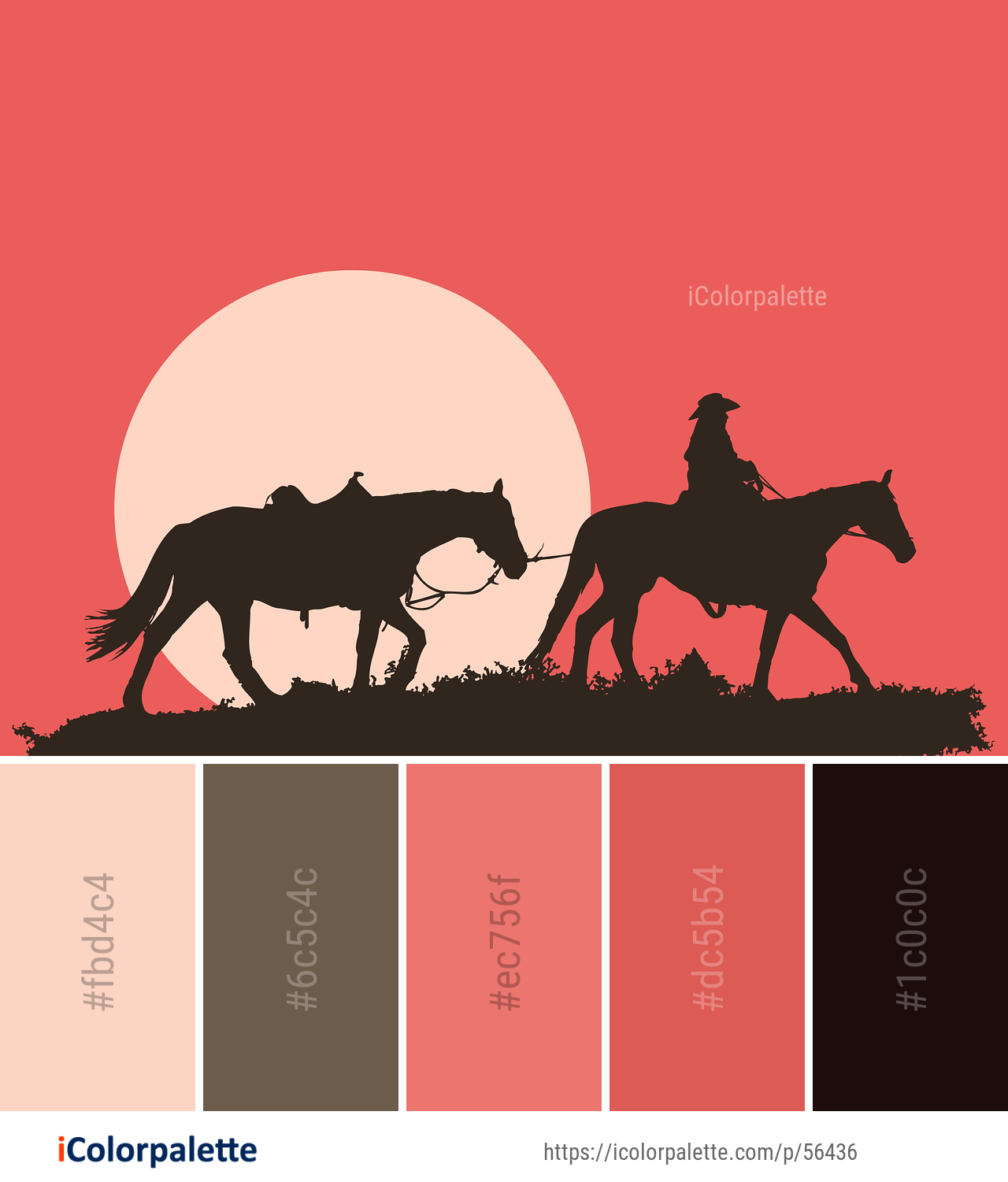 Color Palette Ideas from Red Mammal Horse Image | iColorpalette