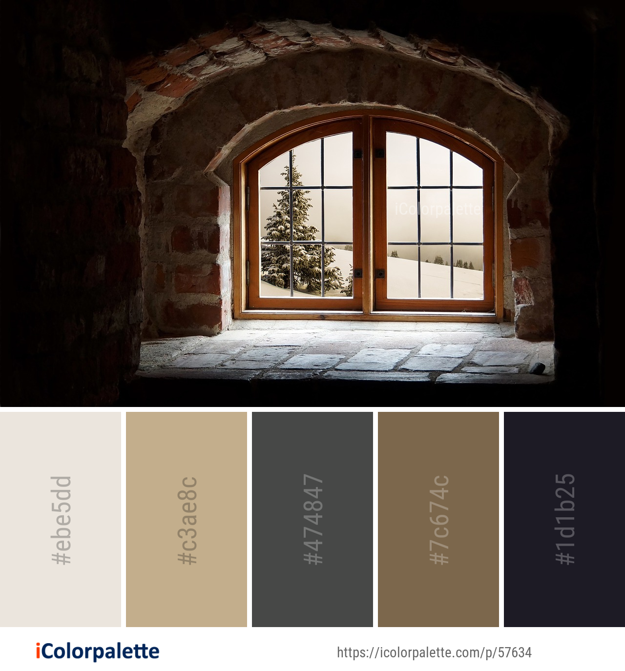 Color Palette Ideas from Arch Window Architecture Image | iColorpalette