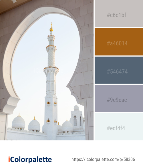 Color Palette Ideas from Place Of Worship Building Mosque Image ...