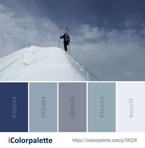 Color Palette Ideas from Mountainous Landforms Sky Ridge Image ...