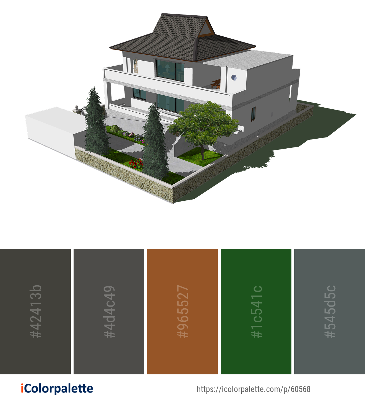 Color Palette Ideas from House Property Home Image | iColorpalette