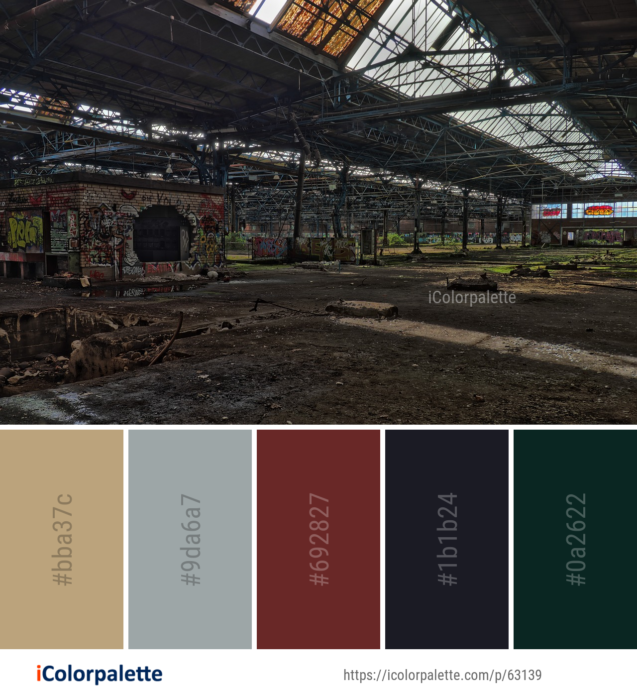 Color Palette Ideas from Track Urban Area Structure Image | iColorpalette