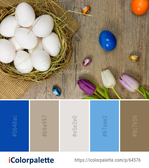 Color Palette Ideas from Egg Easter Image | iColorPalette