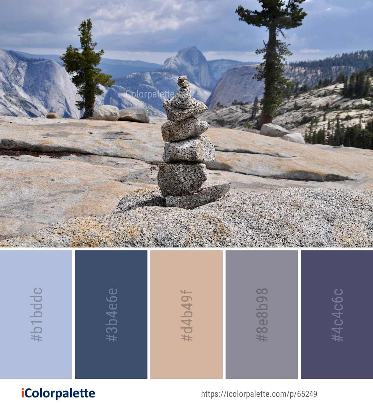 Color Palette Ideas from Rock Wilderness Mountainous Landforms Image ...