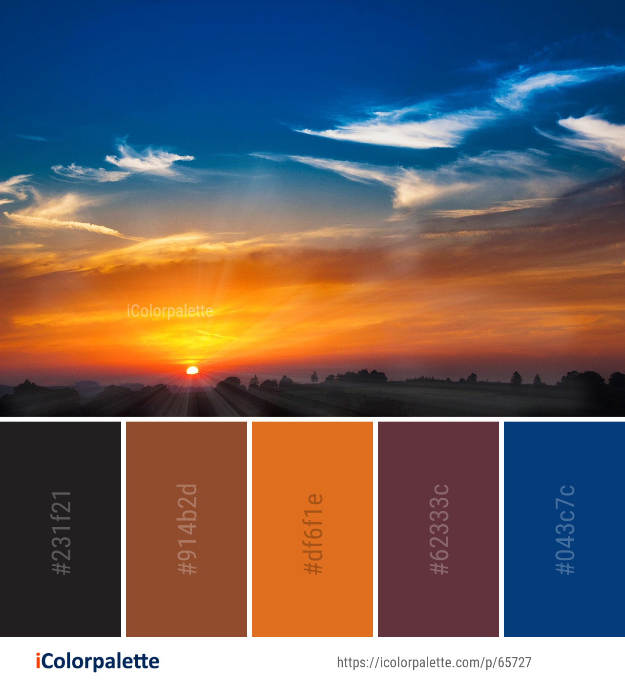 Color Palette Ideas from Sky Afterglow Horizon Image | iColorpalette Color Palette Ideas from Sky Afterglow Horizon Image | iColorpalette