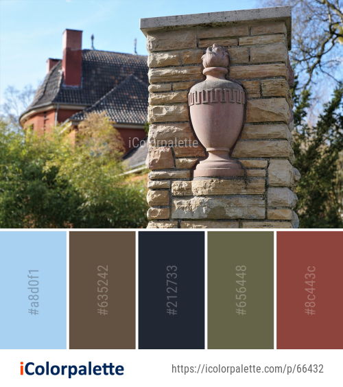 Color Palette Ideas from Landmark Wall Monument Image | iColorpalette