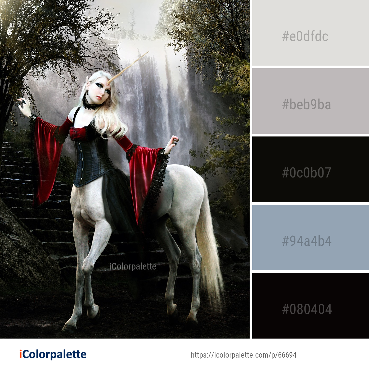 Color Palette Ideas from Horse Like Mammal Tree Image | iColorPalette