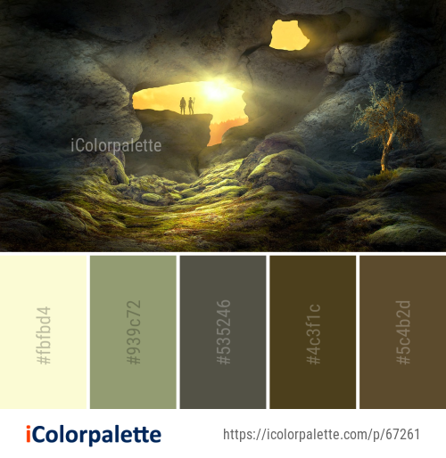 Color Palette Ideas from Cave Formation Rock Image | iColorPalette