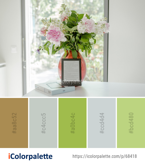 Color Palette Ideas from Flower Plant Vase Image | iColorPalette