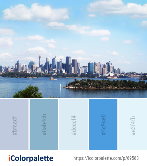 Color Palette Ideas from Skyline City Metropolitan Area Image ...