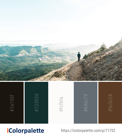 Color Palette Ideas from Mountainous Landforms Ridge Mountain Image ...